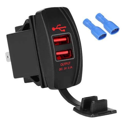 Autolader V A Led Dual Usb Poorten Stofdicht T Grandado