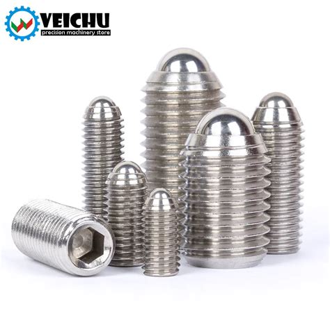 모든 스테인레스 스틸 스프링 볼 플런저 및 내부 육각 롤러 볼 스레드 볼트 나사 Vcn414 Ss