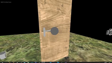 Physics Constraint Allows Only Limited Swing1 Why Can I Move My Door Slightly Around Pivot
