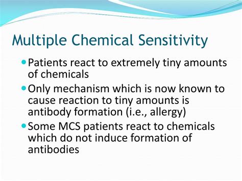 Ppt Multiple Chemical Sensitivity Powerpoint Presentation Free Download Id4925580
