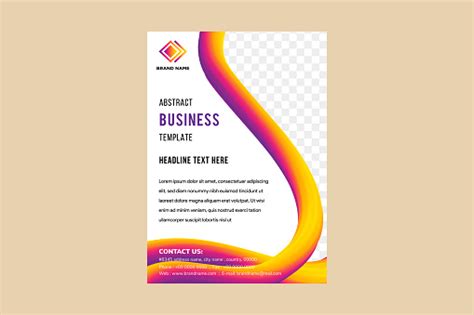 추상 비즈니스 전단지 템플릿 디자인은 수직 배경을 사용합니다 0명에 대한 스톡 벡터 아트 및 기타 이미지 0명 3차원 형태 광고 Istock