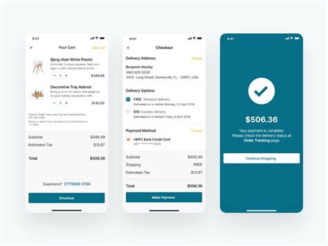 E Commerce Checkout Flow Ui Design E Commerce App Mobile App