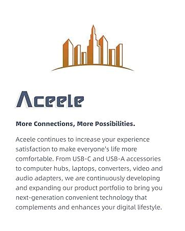 Amazon Com Aceele Usb Hub Splitter With Usb C And Usb A Ports Ultra Slim Multiport