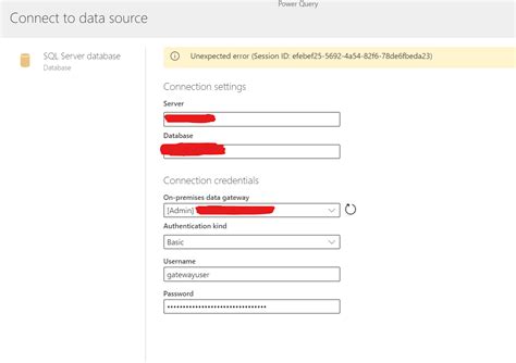 Solved Data Gateway Unexpected Error Microsoft Fabric Community
