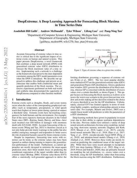 Deepextrema A Deep Learning Approach For Forecasting Block Maxima In Time Series Data Deepai
