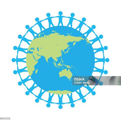 지구에 연결된 사람들 벡터에 대한 스톡 벡터 아트 및 기타 이미지 벡터 사람들 세계적인 Istock