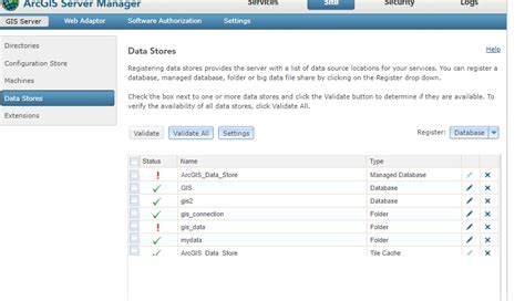 Solved Couldnt Validate Arcgis Data Store Managed Databs Esri