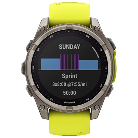 Garmin Fēnix 8 47mm Sapphire Solar Bluetooth Multisport Smartwatch Amp Yellow Graphite Carbon