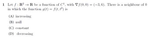 Solved Let F R R Be A Function Of C With Chegg
