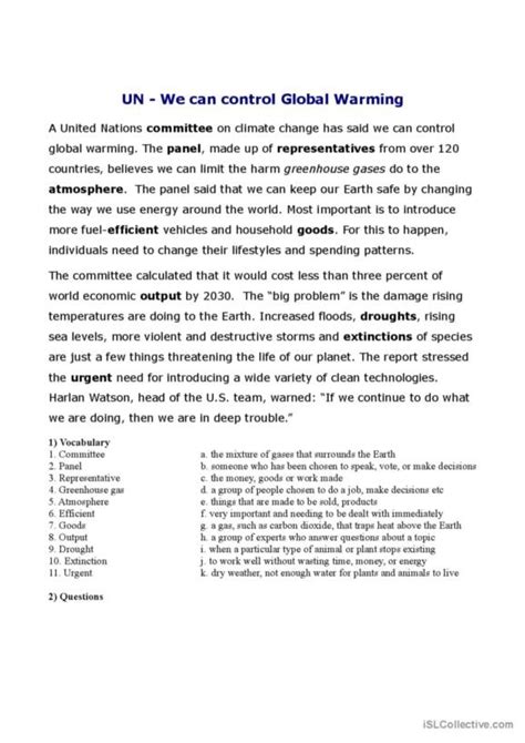 88 Environment Reading For Detail Deep Reading Reading C…