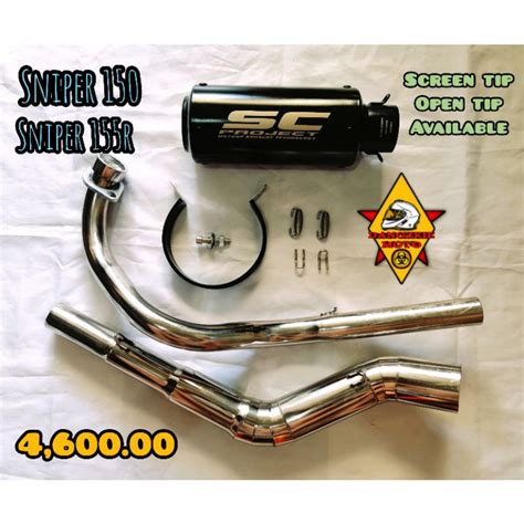 Yamaha Sniper 150155155r Sc Project Full Exhaust System Shopee