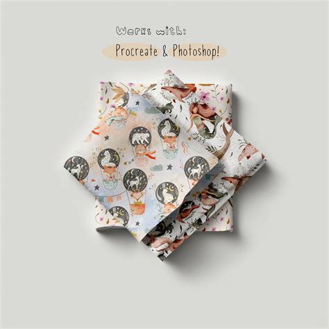 Folded Fabric Mockup Textile Mockup Seamless Pattern Mockup Pattern Template Procreate Mockup