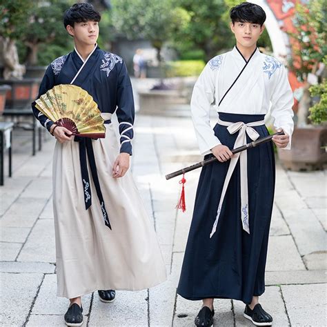 Hanfu Male Stage Costume Swordsman Tang Costume Scholar Clothes For Women Men Traditional