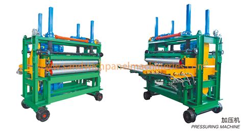Wool Allocating Crimping And Pressuring System Sandwich Panel Machine