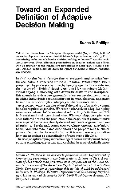 Pdf Toward An Expanded Definition Of Adaptive Decision Making