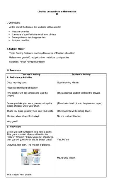 Deciles And Quartiles Point Measures Ppt