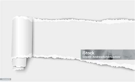 흰색 배경에 배치 컬과 그림자와 종이의 흰색 찢어진 된 벡터 0명에 대한 스톡 벡터 아트 및 기타 이미지 0명 거친 공란 Istock