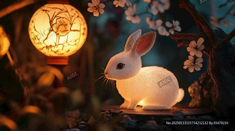 Ai创作图兔灯 月兔灯 兔年赏灯 兔年灯会 白兔彩灯 兔年花灯 兔年元宵节花灯 兔年彩灯 兔年灯展 兔年灯笼 兔年摆件 兔年小品 3d小夜灯 兔年文创 兔年中秋美陈 昵图网