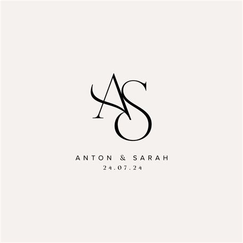 Couple Monogram For Wedding Wedding Monogram Template Wedding Logo