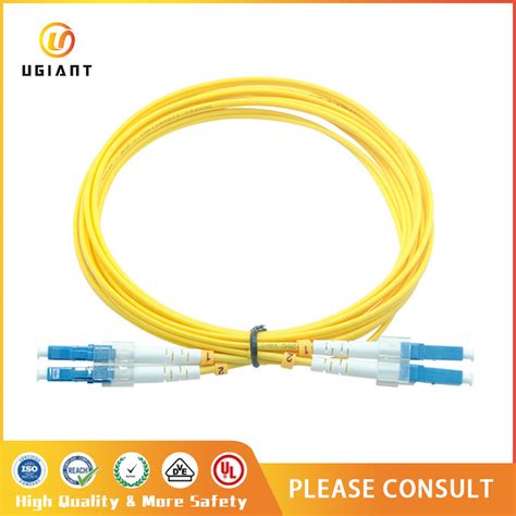 LC Upc To Sc APC Duplex OS2 Single Mode PVC Ofnr 2 0mm Fiber Optic Cable Patch Cord Cable And