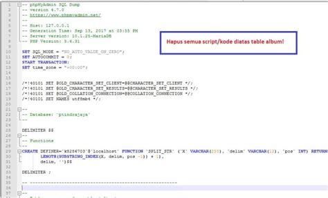 Cara Import Sql Database