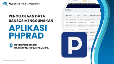 Pdf Aplikasi Pengolah Data Phprad