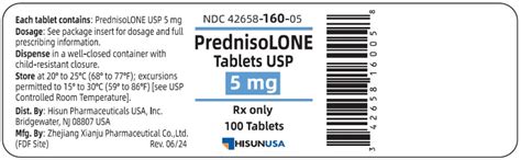 Prednisolone Tablets Package Insert Prescribing Info