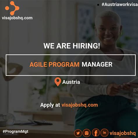 We Are Seeking An Agile Program Manager In Austria With Relocation And