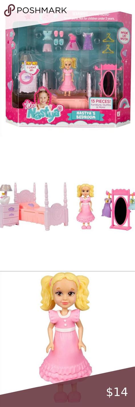 Like Nastya Bedroom Playset Furniture Doll And Outfits Love To Shop Playset Happy Shopping