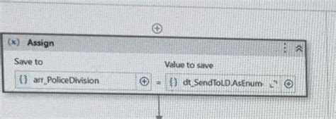 why does my assign activity not have save to and value to save