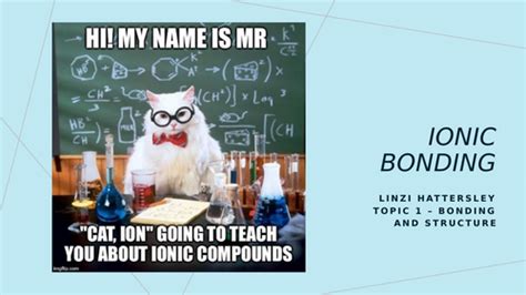 Ionic Bonding Teaching Resources