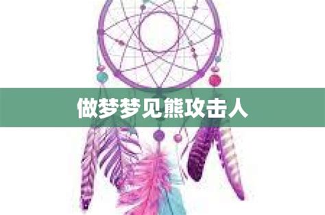 做梦梦见熊攻击人 命理解梦