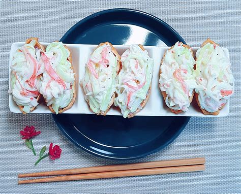 맛있는 토핑 유부초밥 크래미 오이 유부초밥 만들기