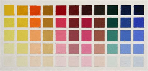 Richard Schmids Color Chart Exercise For Oil Paints Saved My Art Career