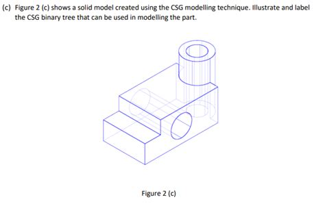 Solved C Figure 2 C Shows A Solid Model Created Using