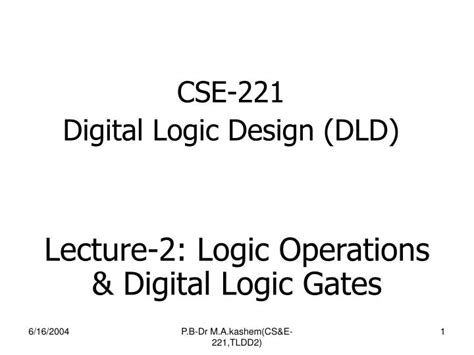 Ppt Cse Digital Logic Design Dld Powerpoint Presentation Free Download Id