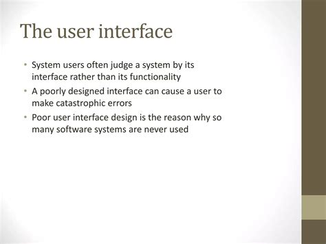 Lecture User Interface Designppt Operating Systems Computer Software And Applications