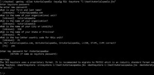 Java Keytool Tutorial Generate Keystore Using Java Keytool