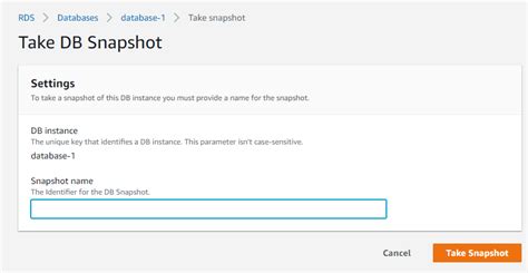 Create Snapshot Of Database In Aws Rds Service Smart Way Of Technology