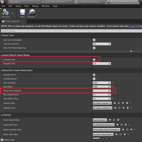 Unreal Engine How Do I Set The Gamemode Variables On Level Open