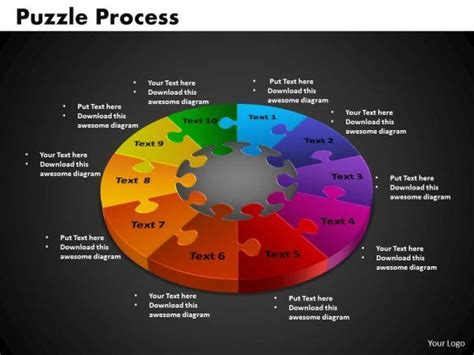 PowerPoint Design Slides Puzzle Process Business Ppt Backgrounds