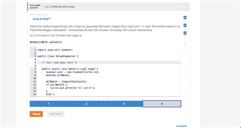 Solved Jump To Level 1 Define The Method Inspectvals0 With A