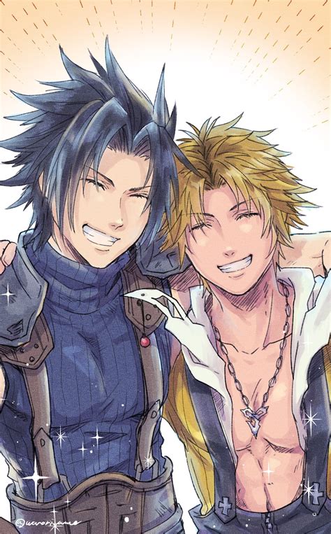 Zack Fair And Tidus Final Fantasy And 3 More Drawn By Warori Anne Danbooru