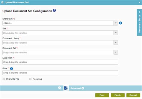 Upload Document Set Activity