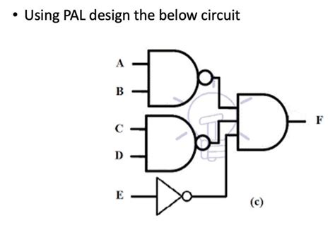 Solved Using Pal Design The Below Circuit