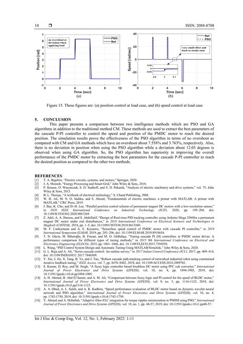 Comparison Of Cascade P Pi Controller Tuning Methods For Pmdc Motor