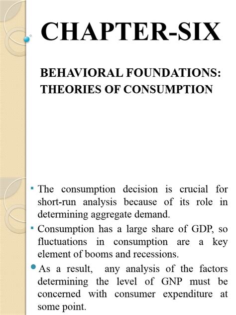 Ch 6 Consumption Pdf Consumption Economics Economic Theories