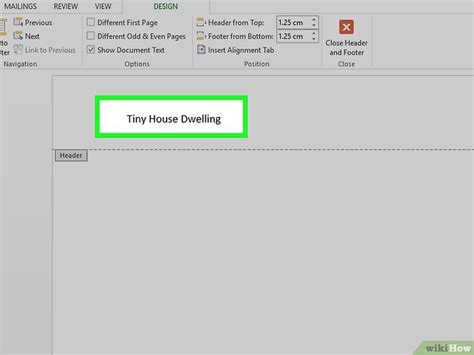 How To Insert A Custom Header Or Footer In Microsoft Word