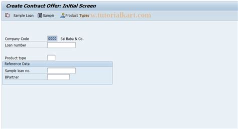 FNA1 SAP Tcode Create Mortgage Offer