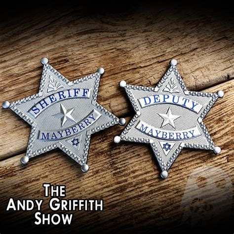 Two Badges Mayberry Sheriff And Deputy Andy Griffith Show Flexsh